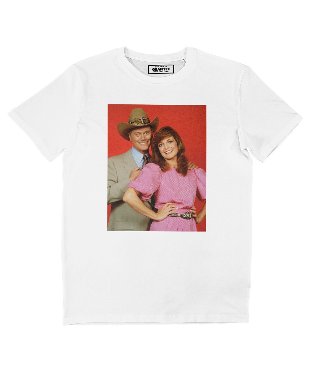En Promo :: T-shirt JR Ewing & Sue Ellen - Tee-shirt Série Dallas